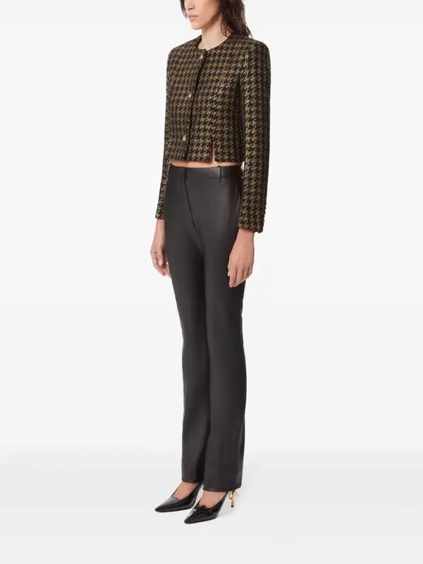 Nina Ricci Houndstooth Cropped Jacket