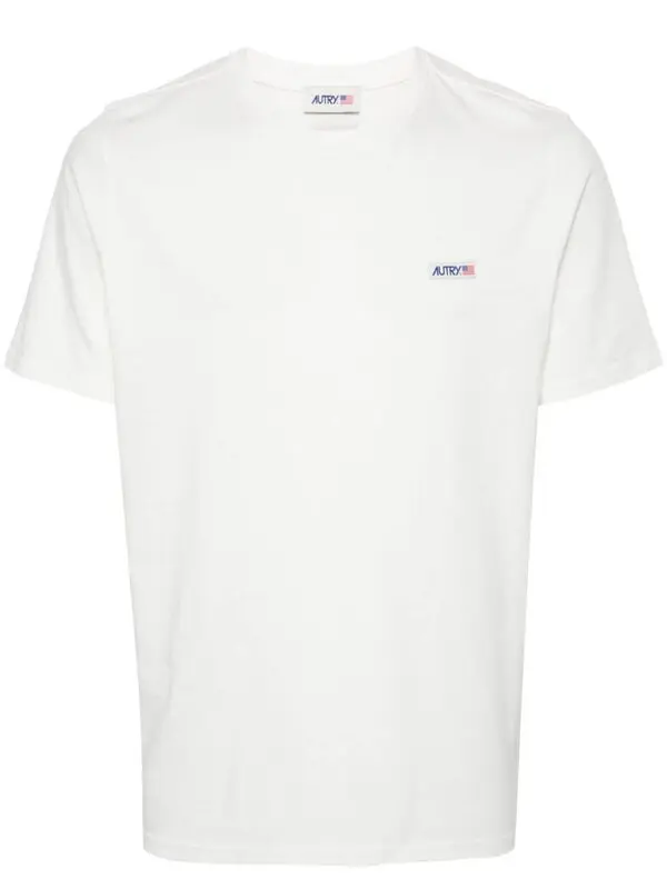 AUTRY Logo-patch Cotton T-shirt