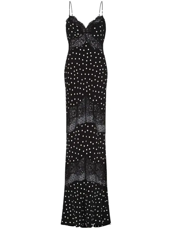 Rebecca Vallance Celyn Polka-dot Maxi Dress