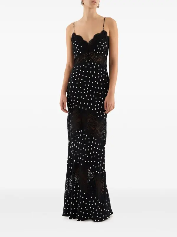 Rebecca Vallance Celyn Polka-dot Maxi Dress