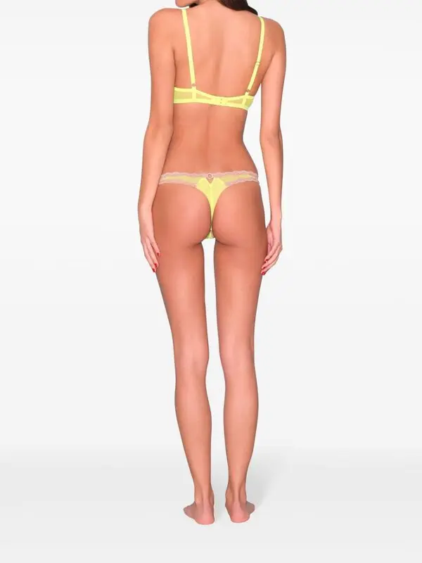 FLEUR DU MAL Sheer Tulle Thong