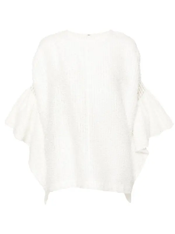 Junya Watanabe Flared-cuffs Bouclé Blouse