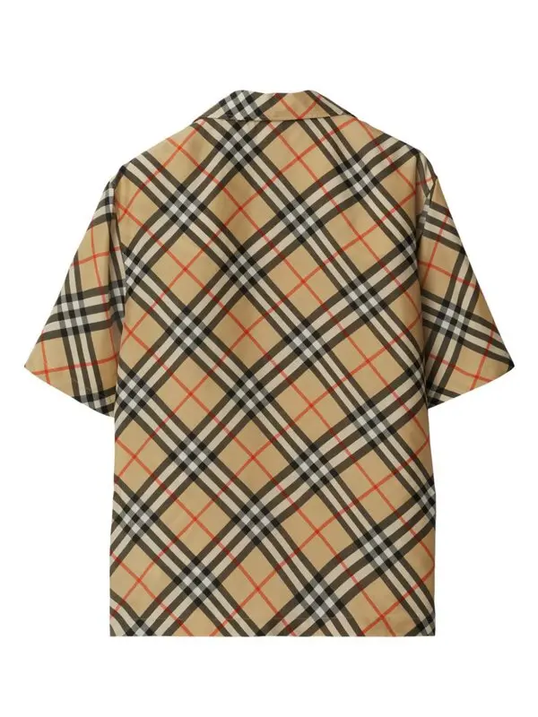 Burberry Nova Check Silk Shirt - Neutrals
