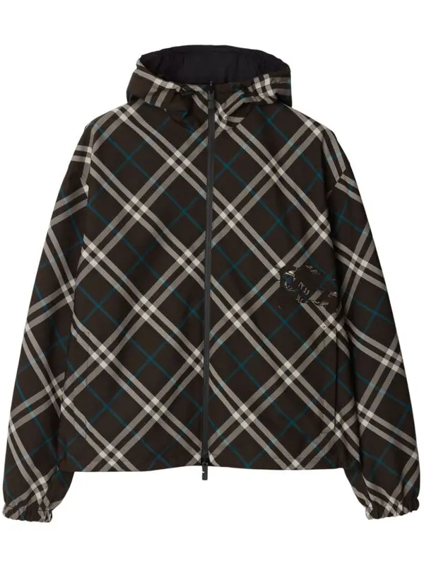 Burberry Reversible Check Jacket - Brown