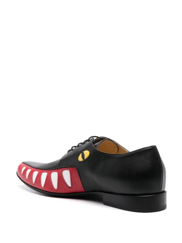 WALTER VAN BEIRENDONCK Crocodile Oxford Shoes - Black