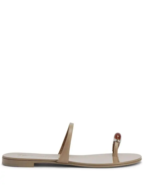 GIUSEPPE ZANOTTI Acates Ring Leather Sandals