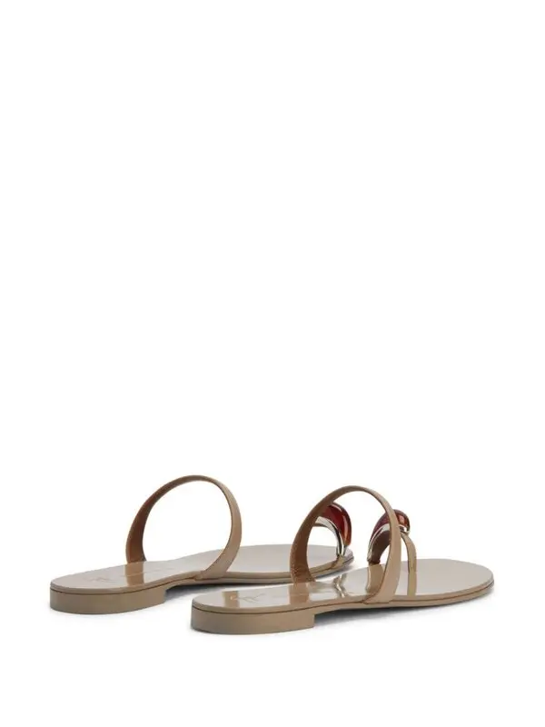 GIUSEPPE ZANOTTI Acates Ring Leather Sandals
