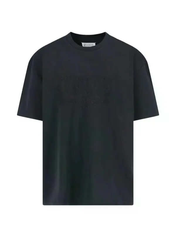 MAISON MARGIELA Embroidered Logo T-shirt - Black