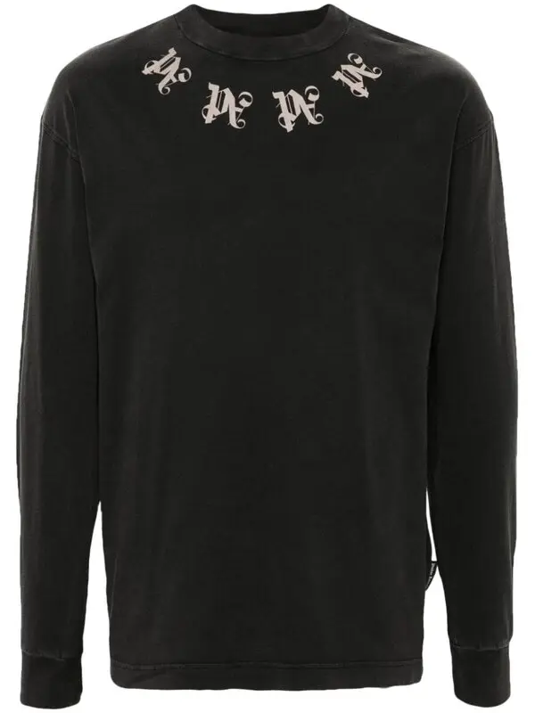 Palm Angels Monogram-print Cotton T-shirt