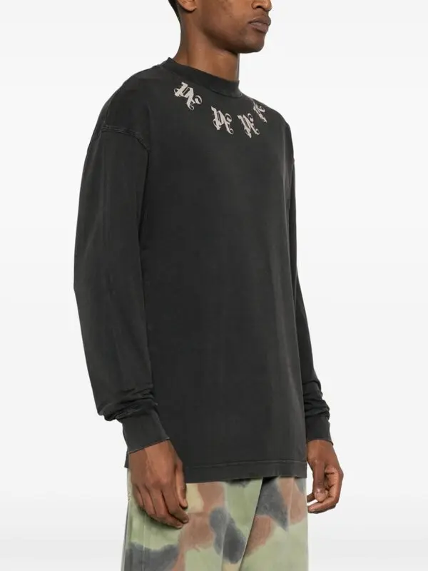 Palm Angels Monogram-print Cotton T-shirt
