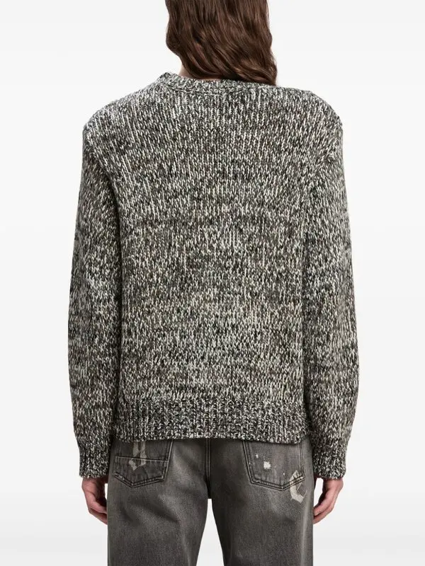 Palm Angels Palm Tree Print Jumper - Grey