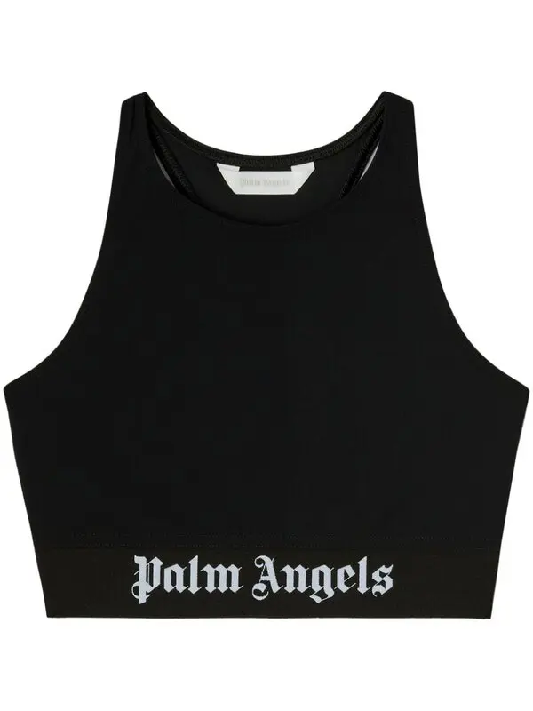 Palm Angels Logo Underband Compression Top - Black