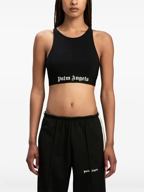 Palm Angels Logo Underband Compression Top - Black