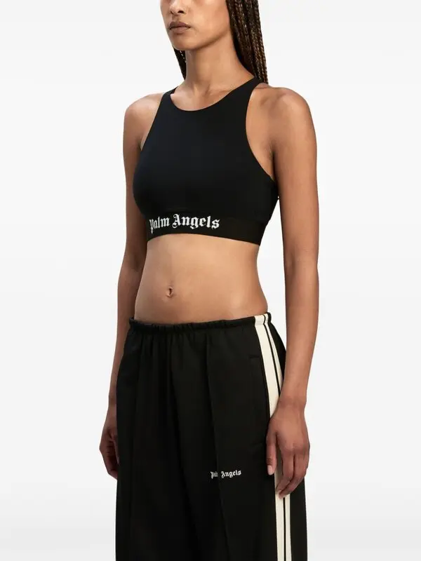 Palm Angels Logo Underband Compression Top - Black
