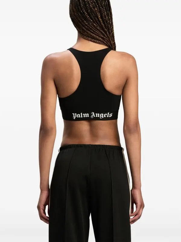 Palm Angels Logo Underband Compression Top - Black