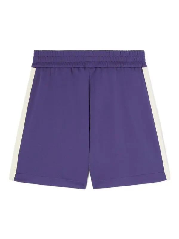 Palm Angels Logo-print Track Shorts - Blue