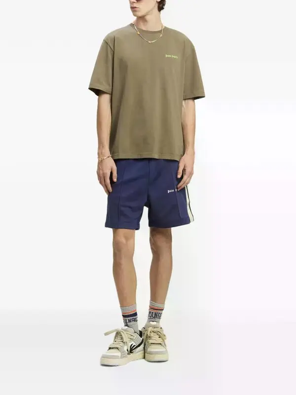 Palm Angels Logo-print Track Shorts - Blue