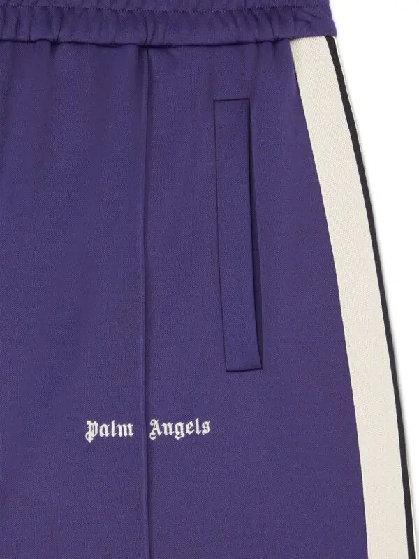 Palm Angels Logo-print Track Shorts - Blue