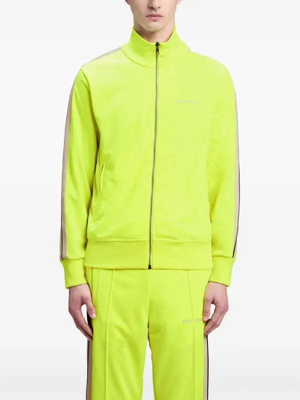 Palm Angels Logo-print High-neck Jacket - Yellow