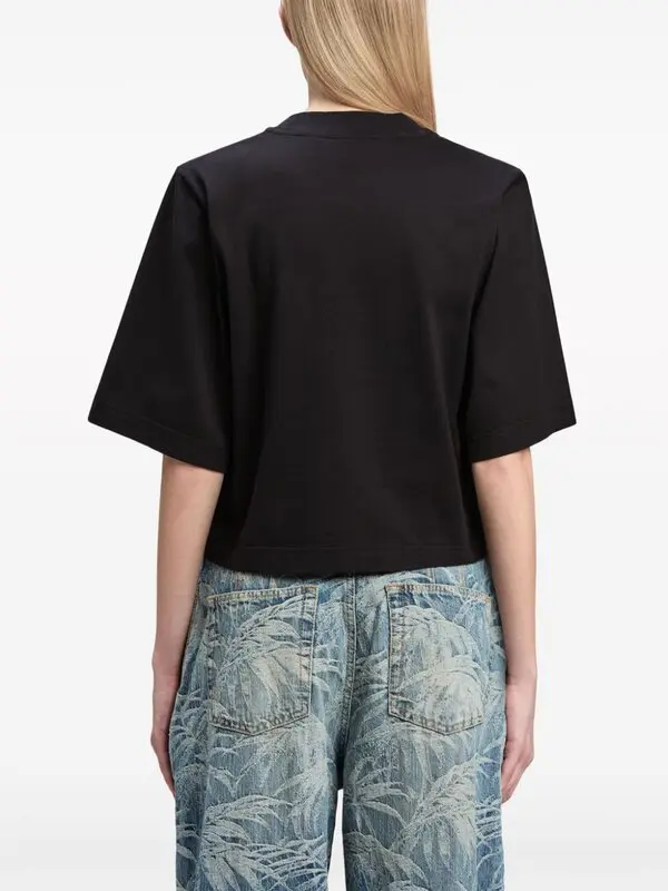 Palm Angels Palms Pencil Cropped Top