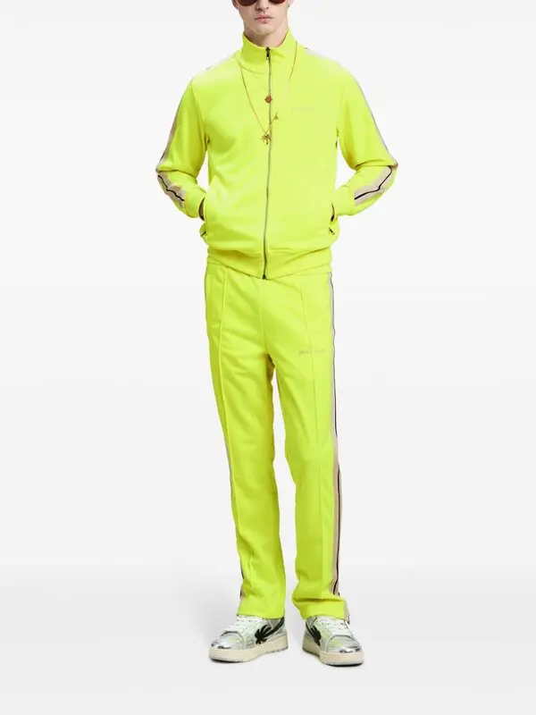 Palm Angels Logo-embroidered Straight-leg Track Pants - Yellow