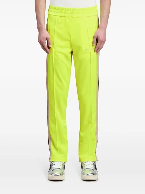Palm Angels Logo-embroidered Straight-leg Track Pants - Yellow