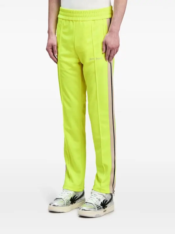 Palm Angels Logo-embroidered Straight-leg Track Pants - Yellow