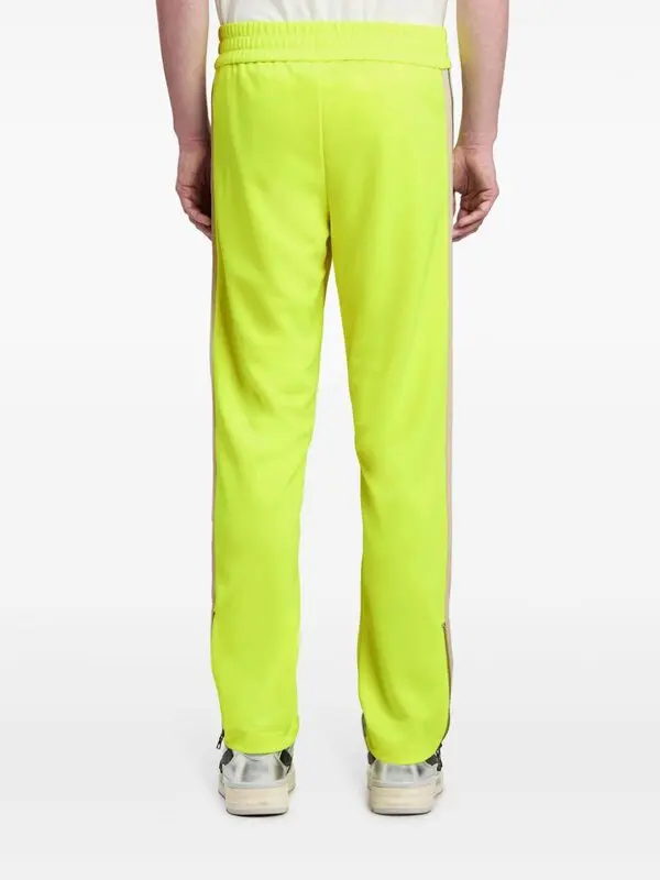 Palm Angels Logo-embroidered Straight-leg Track Pants - Yellow