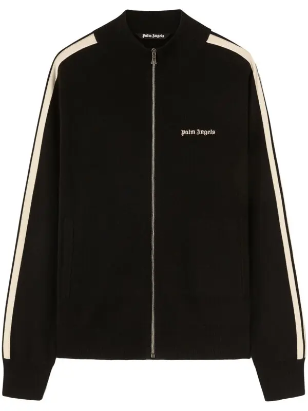 Palm Angels Logo-embroidered Zip-up Jacket