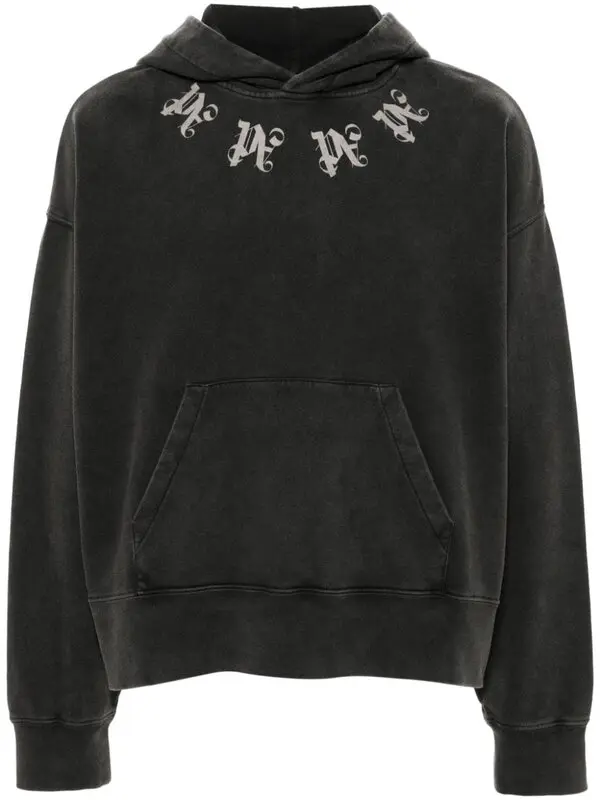 Palm Angels Monogram-print Cotton Hoodie