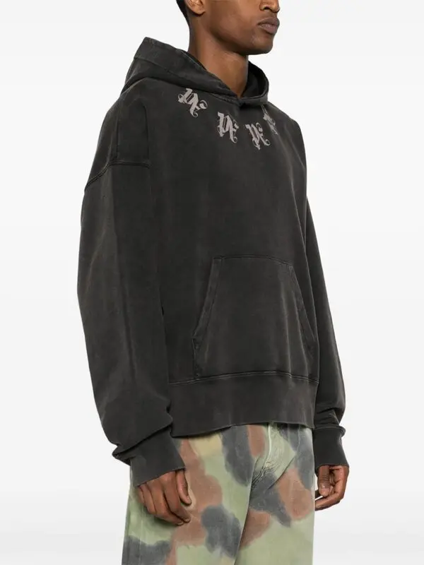 Palm Angels Monogram-print Cotton Hoodie