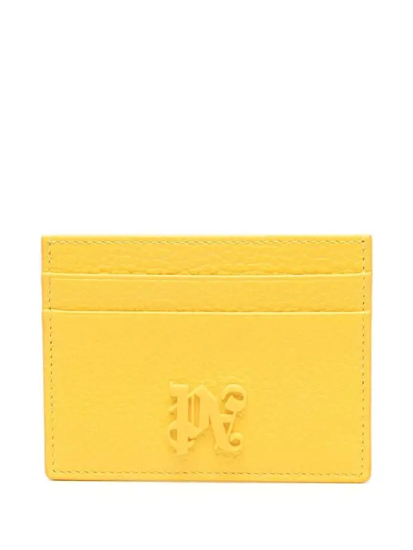Palm Angels Logo-plaque Leather Cardholder