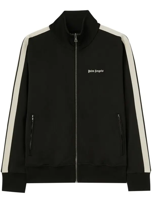 Palm Angels Logo-embroidered Zip-up Track Jacket