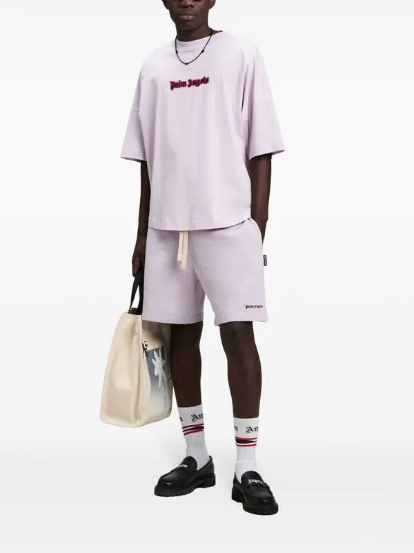 Palm Angels Logo-print Cotton Shorts