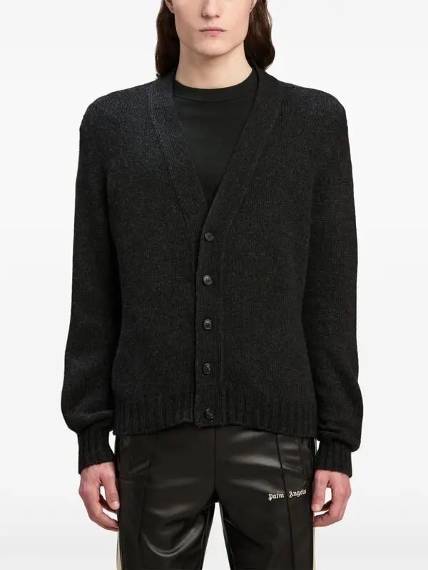 Palm Angels Logo-intarsia Cardigan