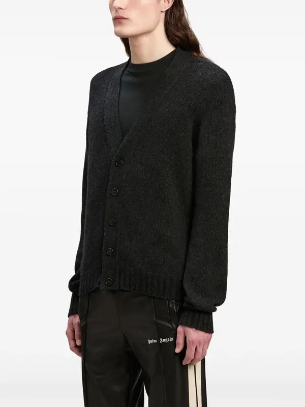 Palm Angels Logo-intarsia Cardigan