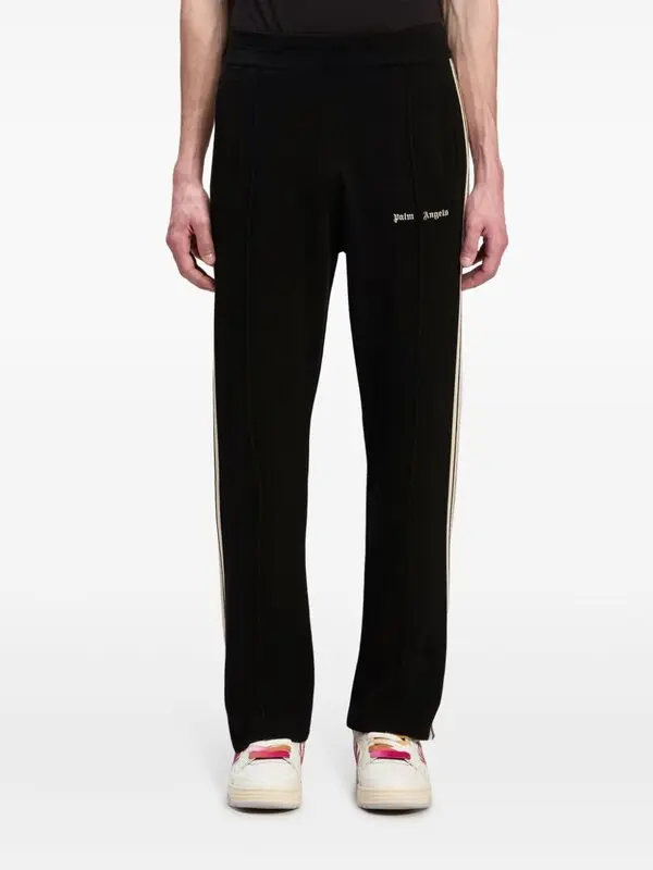 Palm Angels Logo-embroidered Track Pants - Black