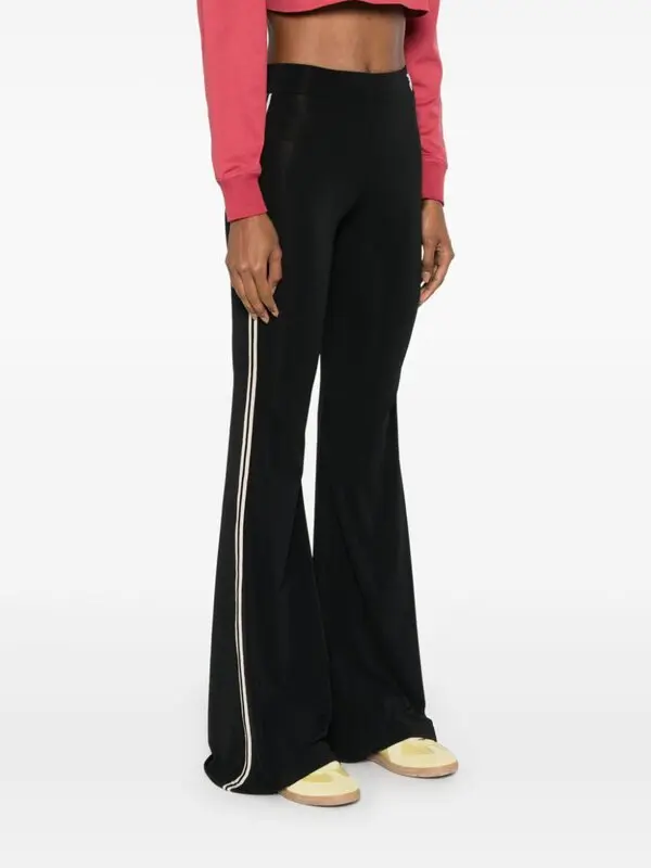 Palm Angels Monogram-embroidered Flared Trousers