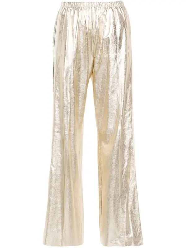 Palm Angels Side-stripe Leather Track Pants