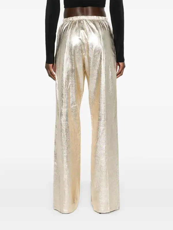 Palm Angels Side-stripe Leather Track Pants