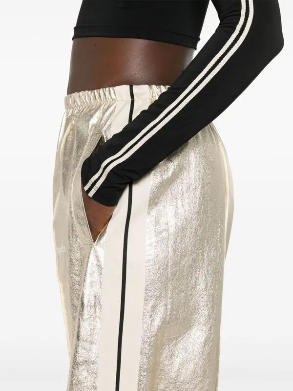 Palm Angels Side-stripe Leather Track Pants
