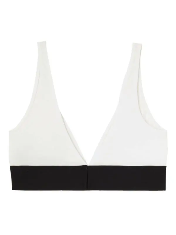 Palm Angels Logo-underband Triangle-cup Bra