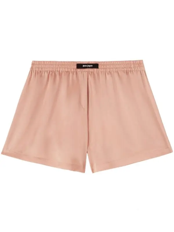 Palm Angels Logo-appliqué Boxer Shorts - Pink