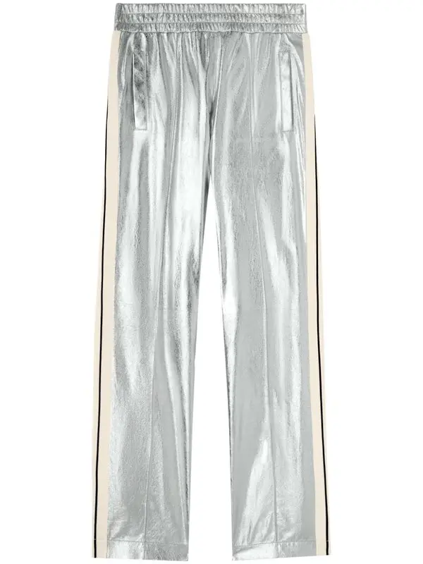 Palm Angels Metallic Leather Trousers