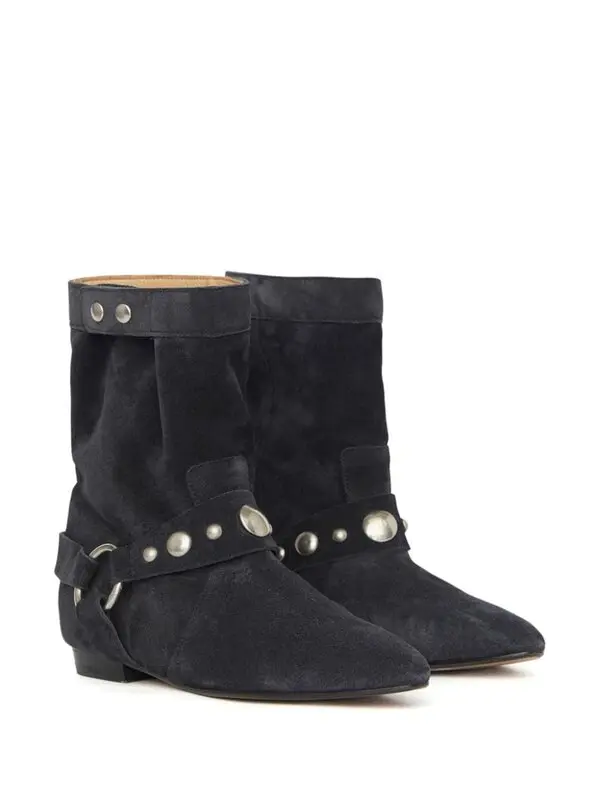 Isabel Marant Étoile Stania Studded Boots - Black