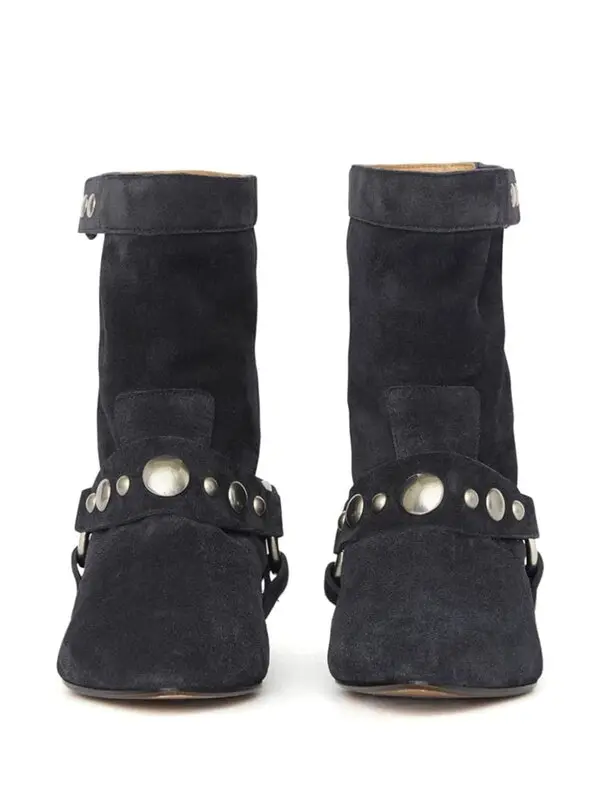 Isabel Marant Étoile Stania Studded Boots - Black