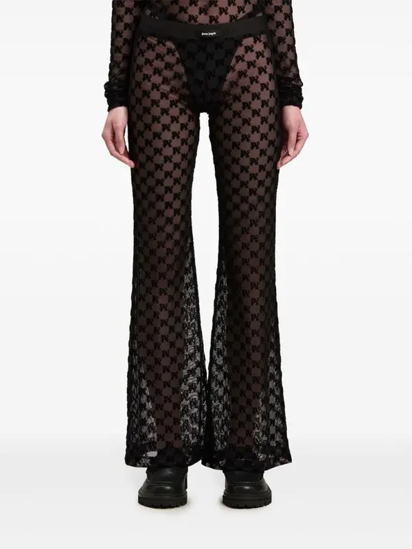 Palm Angels Monogram Flared Trousers