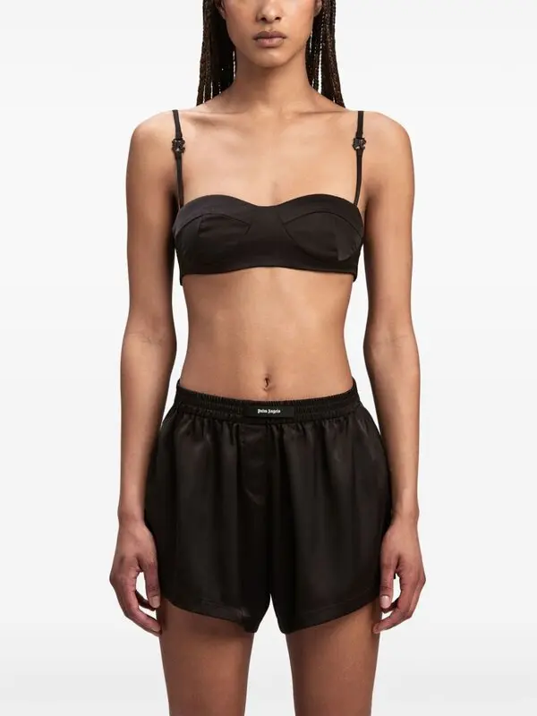 Palm Angels Monogram Balconette-style Bra