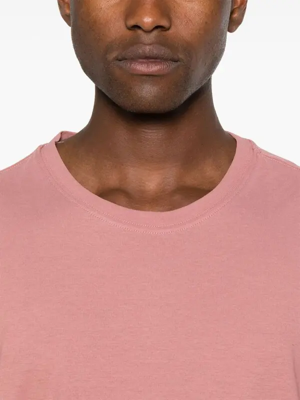 LARDINI Round-neck Cotton T-shirt - Pink