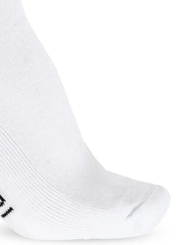 Amiri Logo-print Mid-calf Socks - White